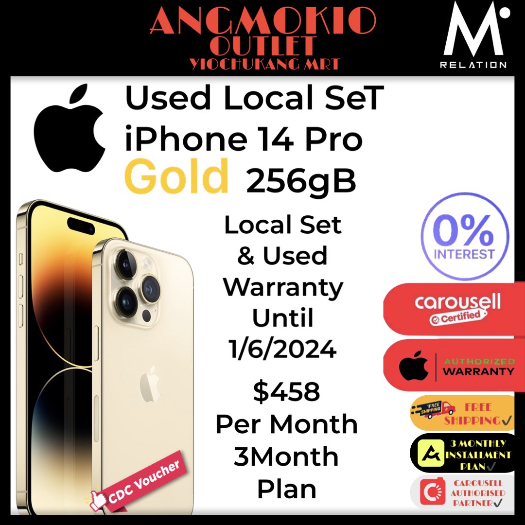 iPhone 14 Pro Gold 256GB, Mobile Phones & Gadgets, Mobile Phones ...