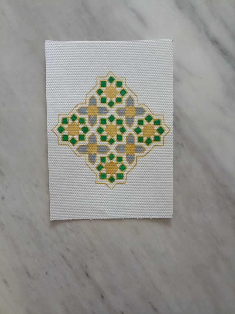 Islamic geometry art on A5 size paper with frame, Hobbies & Toys ...