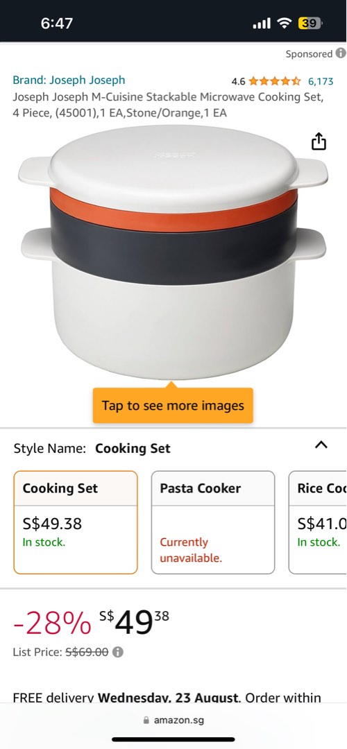 Joseph joseph M-CuisineTM Microwave 4-piece stackable cooking set ...