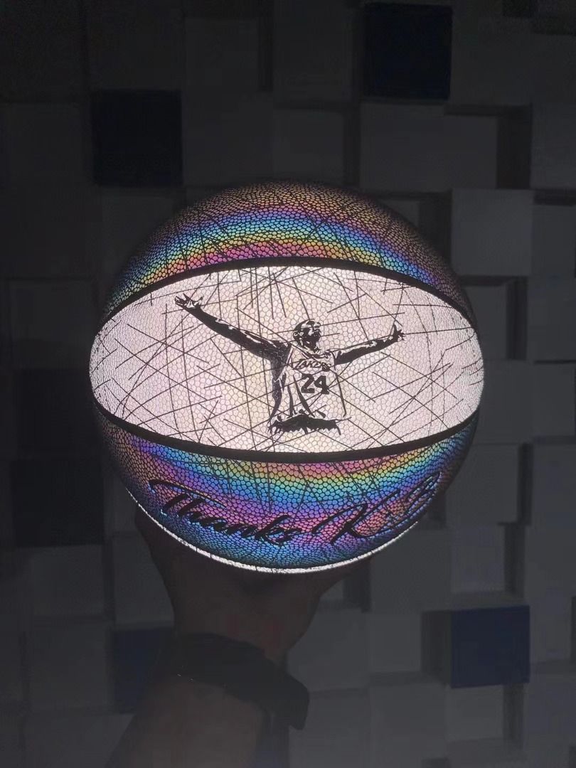 Kobe Bryant No. 24 double-color fluorescent reflective signature ...