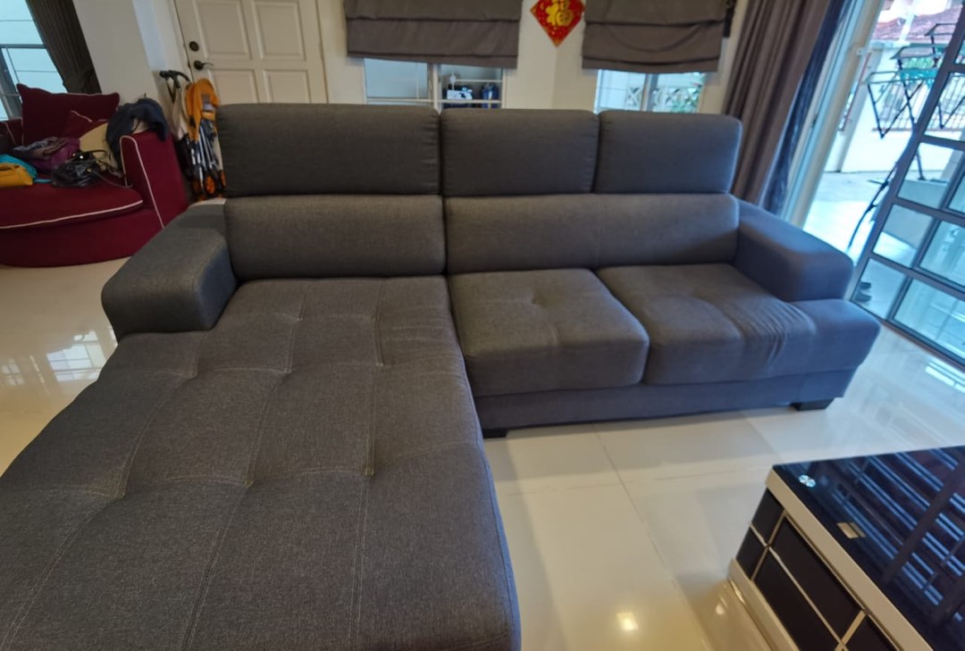 L shaped sofa, Furniture & Home Living, Furniture, Sofas on Carousell