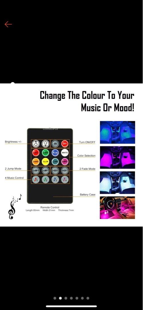LED leg room light, Car Accessories, Electronics & Lights on Carousell