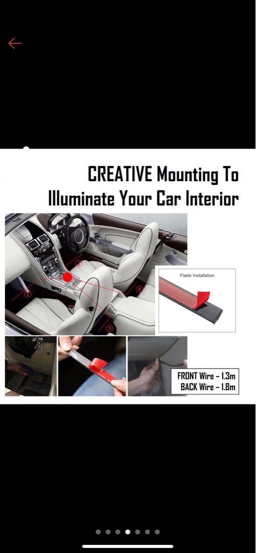 LED leg room light, Car Accessories, Electronics & Lights on Carousell