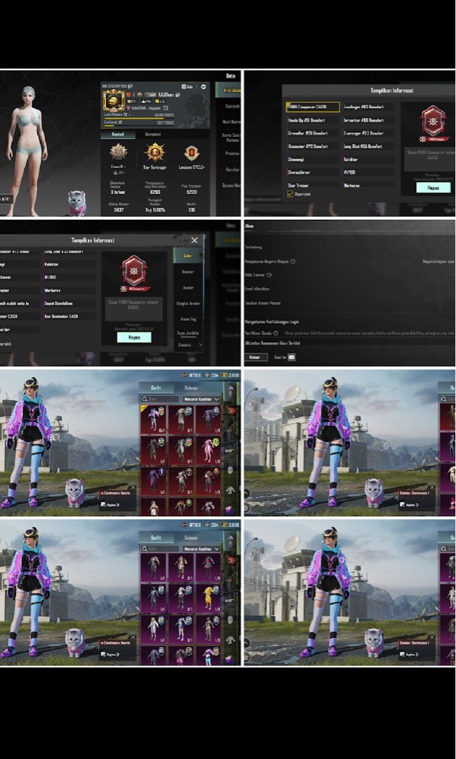 LEVEL ACCOUNT 72 SET OUTFIT 150 BORDER CONQUEROR C410 RP S15,16,17,18 ...