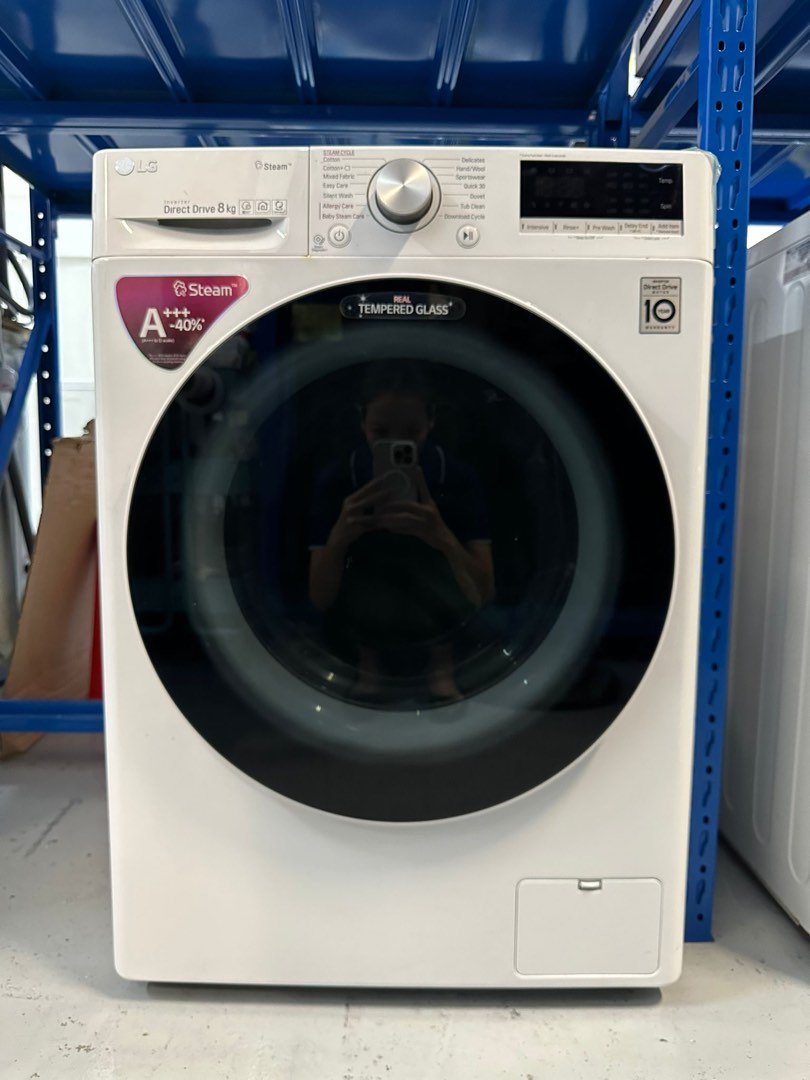 LG 8Kg Front Load Washer ( FV1408S4W ), TV & Home Appliances, Washing ...