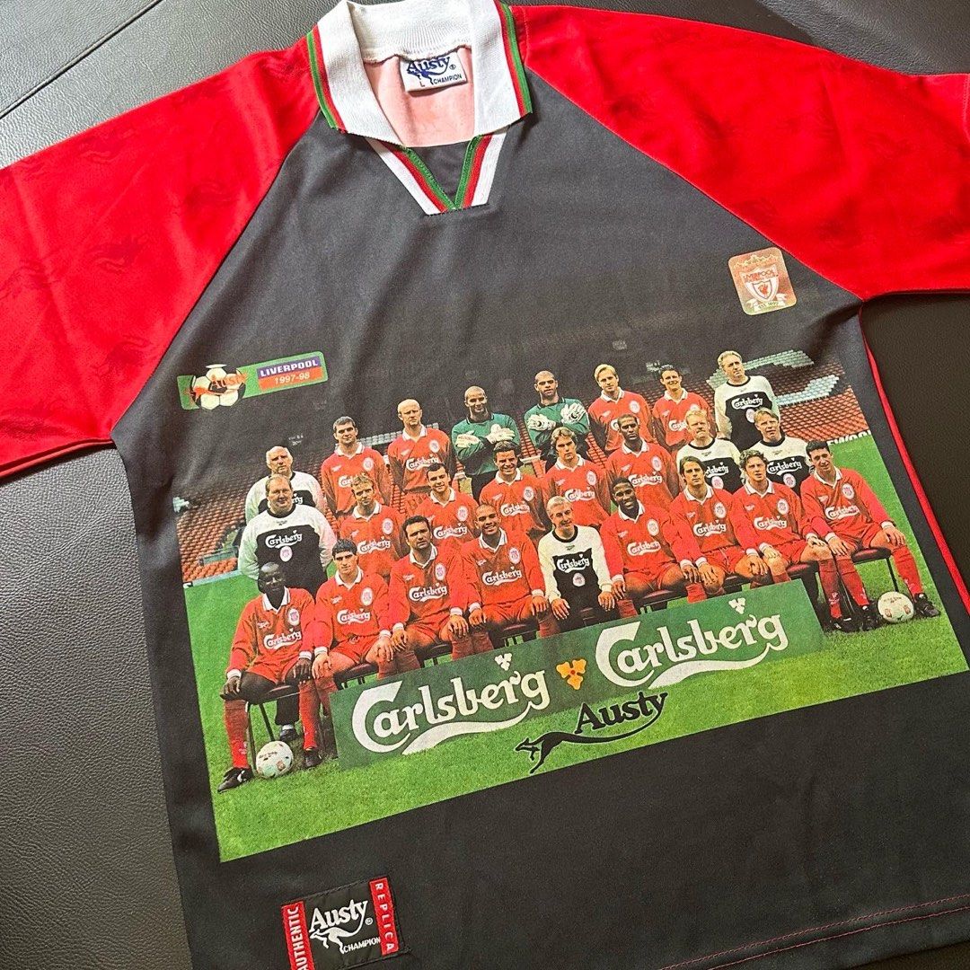 Liverpool 97/98 vintage bootleg jersey / retro austy football kit ...