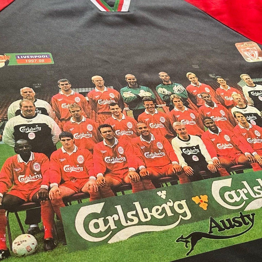 Liverpool 97/98 vintage bootleg jersey / retro austy football kit ...