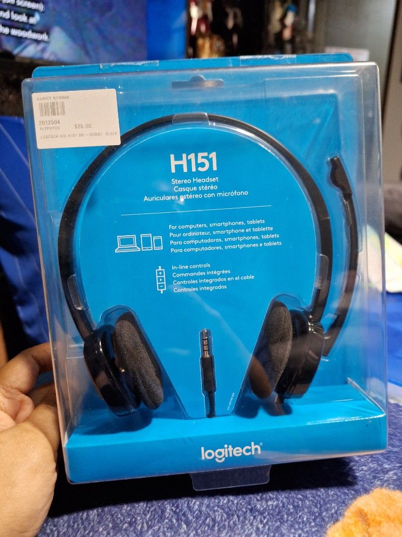 Logitech H151 headset, Audio, Headphones & Headsets on Carousell