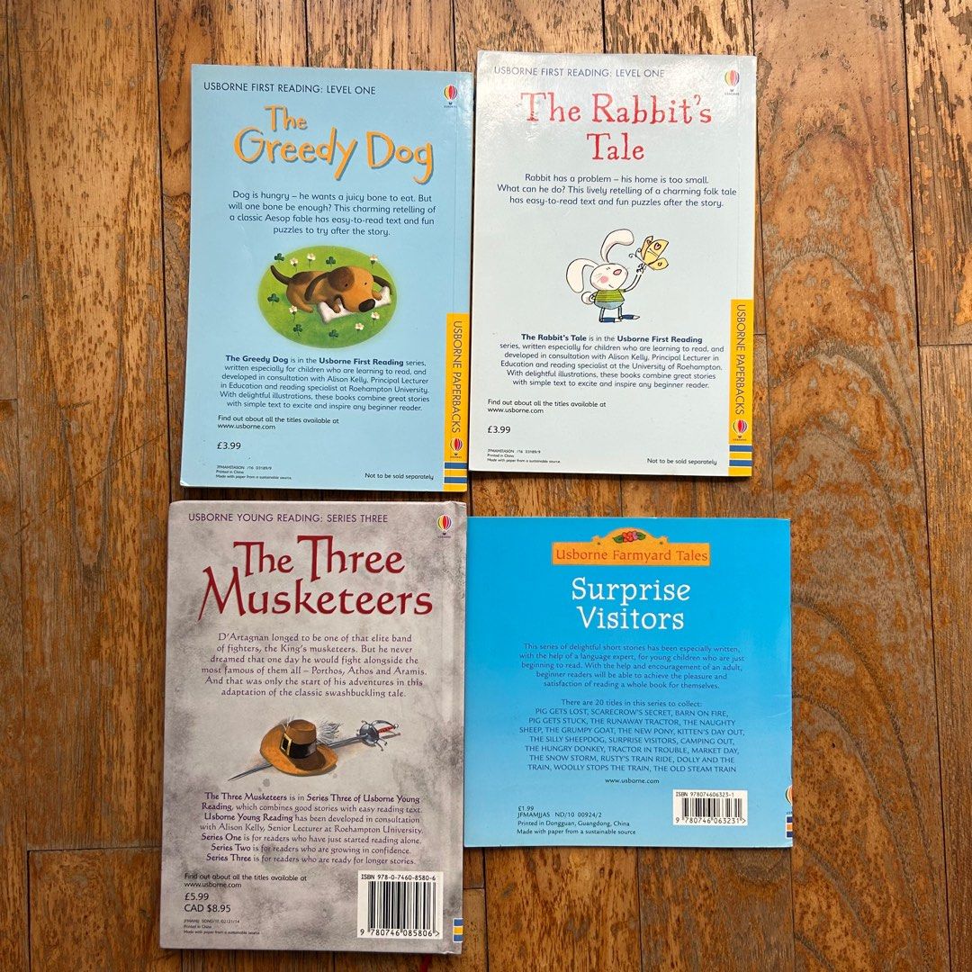 Lot of 4 Children Story Books (Usborne series), Hobbies & Toys, Books ...