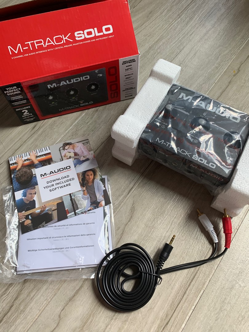 M Audio M track Solo, 音響器材, 其他音響配件及設備 - Carousell