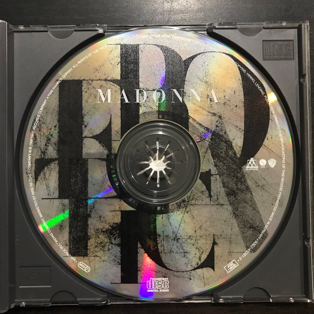 Madonna - Erotica (Old Press) (Box 23rd), Hobbies & Toys, Music & Media, CDs & DVDs on Carousell