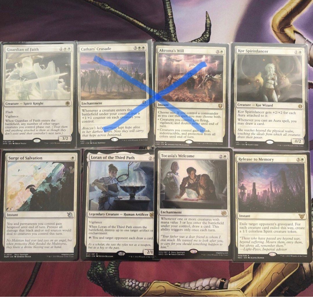 Magic The Gathering MTG White Lot Surge of Salvation, Loran of the ...