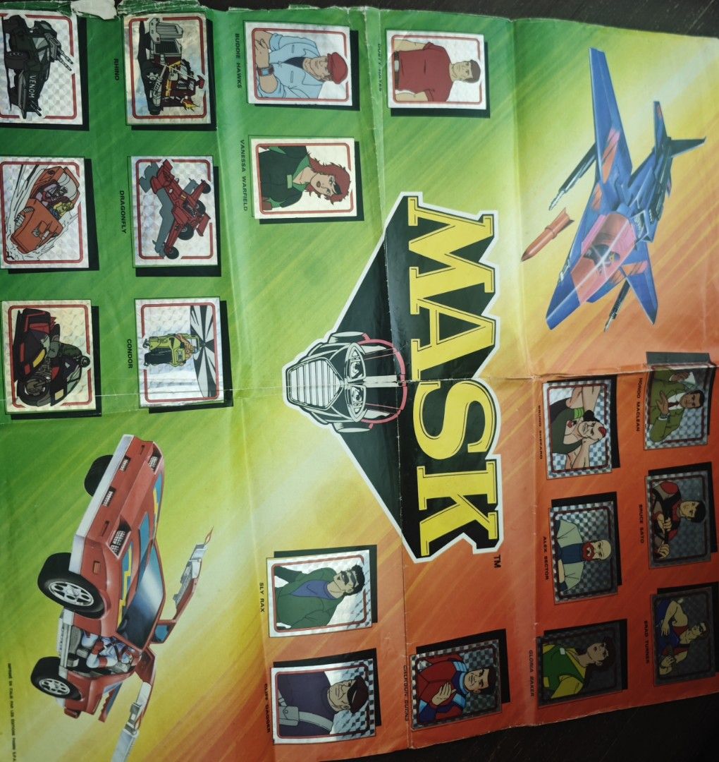 Mask Panini sticker book (complete), Hobbies & Toys, Books & Magazines ...