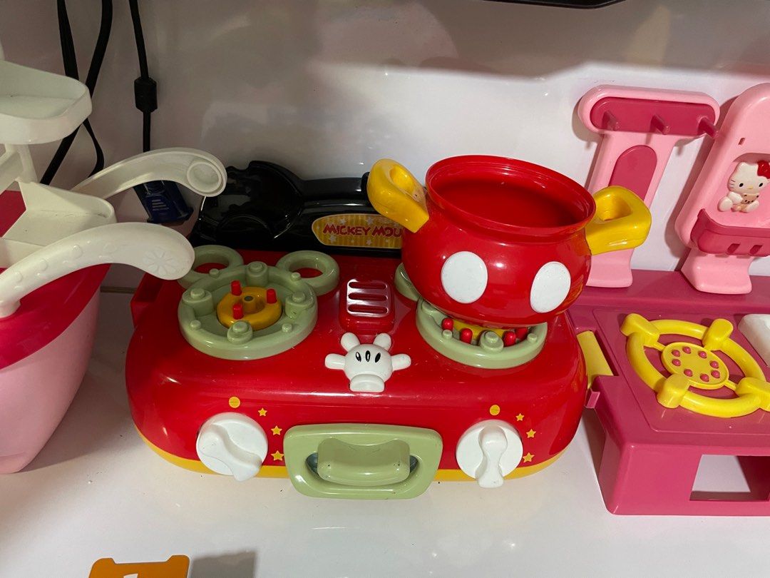 Mickey Mouse, hello kitty, cooking sound kitchen sets, Babies & Kids ...