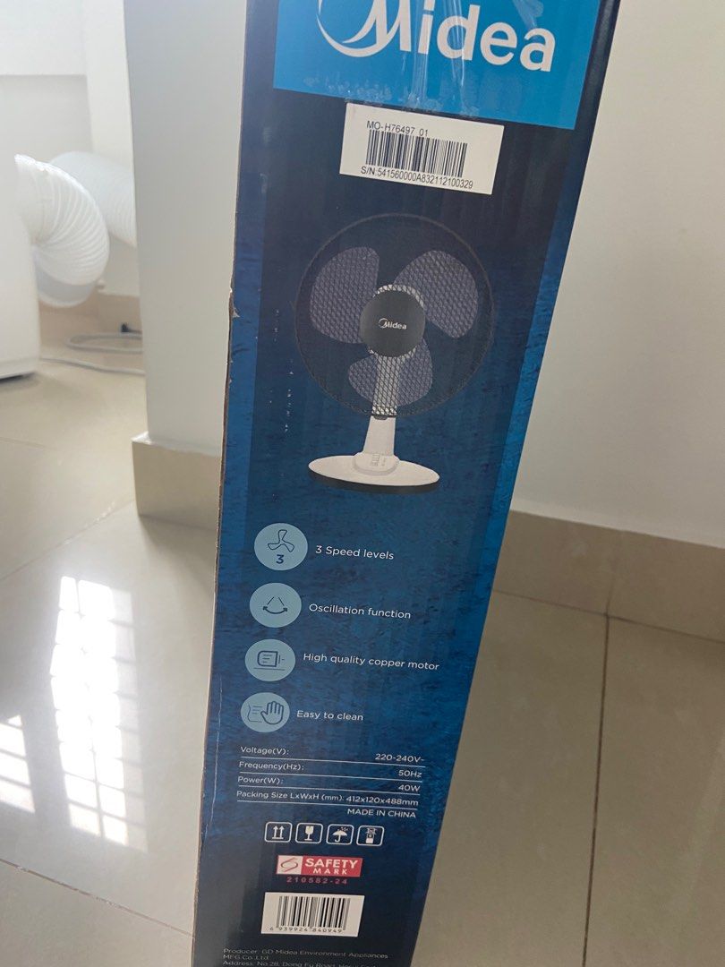 Midea Table Fan, Furniture & Home Living, Lighting & Fans, Fans on ...