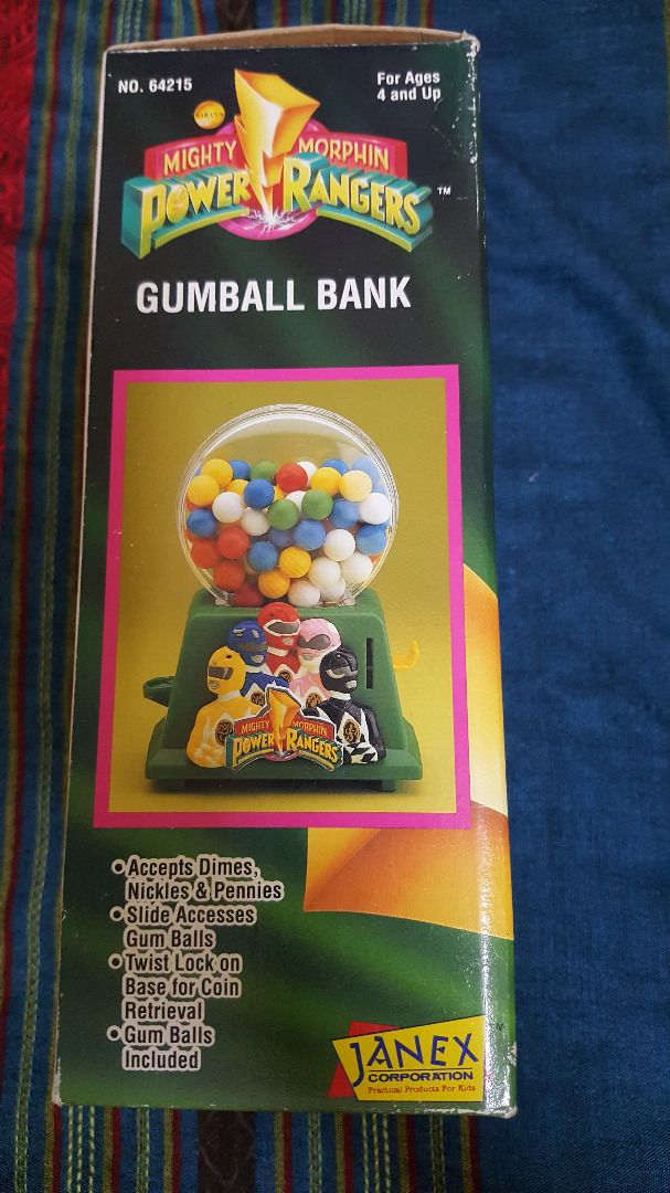 MIGHTY MORPHIN POWER RANGERS GUMBALL BANK, Hobbies & Toys, Collectibles ...