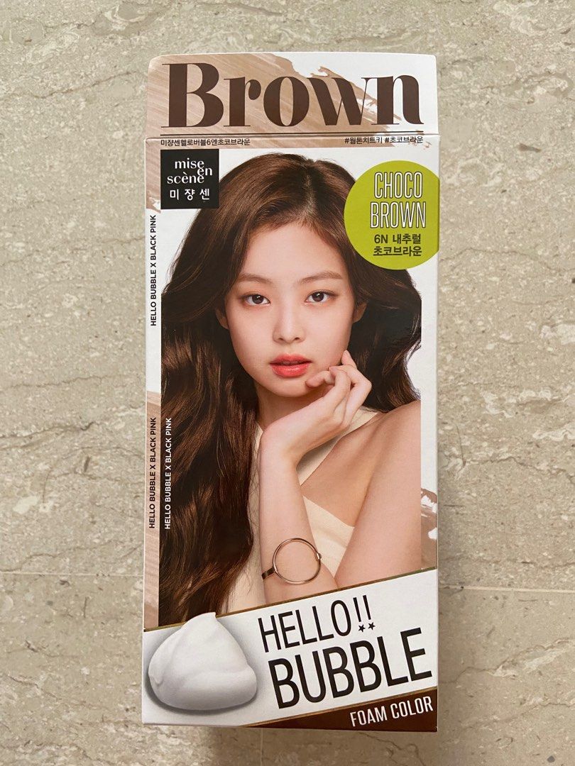 Mise En Scene Blackpink Hair Dye Hello Bubble Foam Hair Colour 6N Choco Brown, Beauty & Personal ...