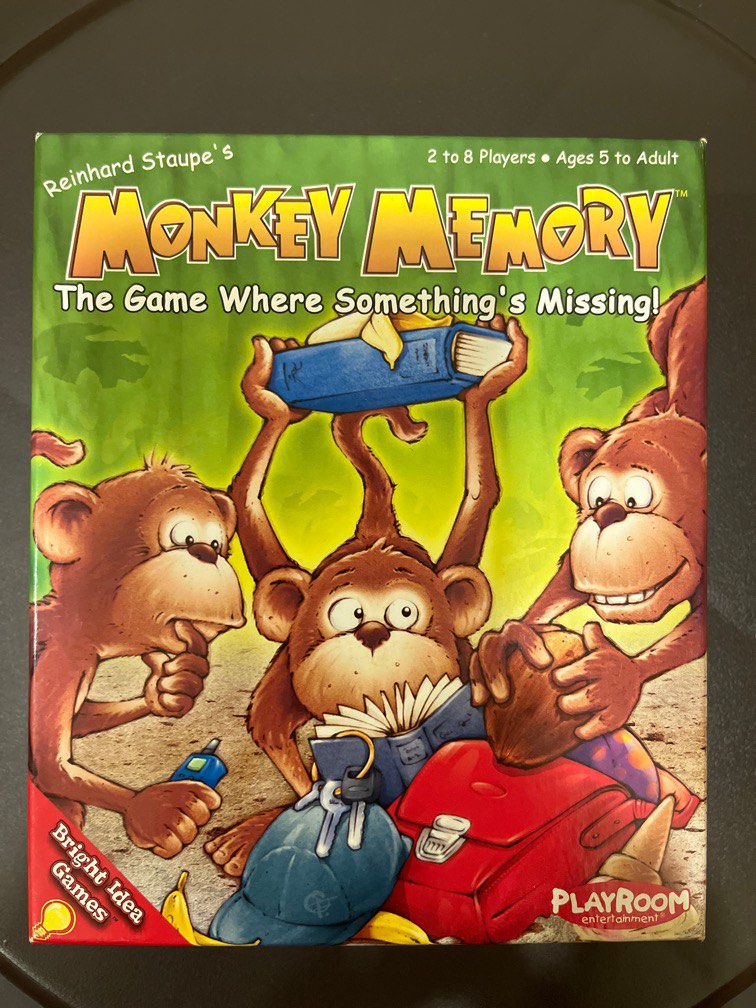 Monkey Memory card game, Hobbies & Toys, Toys & Games on Carousell