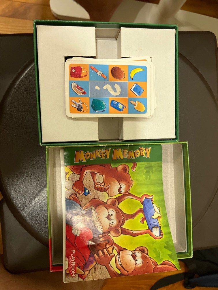 Monkey Memory card game, Hobbies & Toys, Toys & Games on Carousell