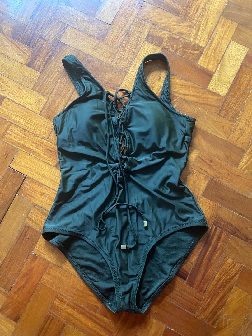 Mossimo Olive Green One Piece Swimsuit on Carousell Mossimo Olive Green One Piece Swimsuit on Carousell