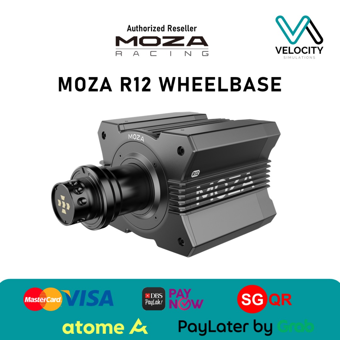 MOZA R12 Wheelbase - Moza Racing, Video Gaming, Gaming Accessories ...