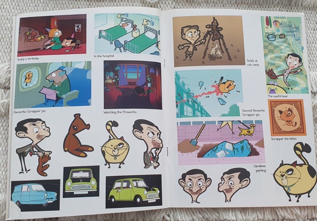 Mr Bean's sticker book, Hobbies & Toys, Books & Magazines, Children's ...