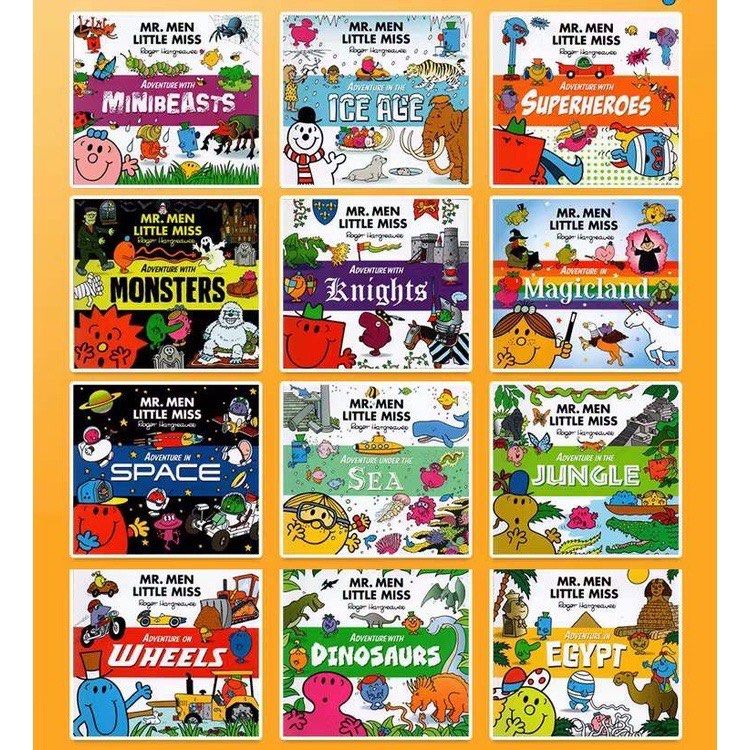 Mr. Men & Little Miss Adventures Collection 12 Books Box Set by Roger ...