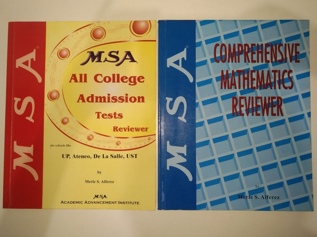 (Take All) MSA College Exam Reviewers, Hobbies & Toys, Books ...