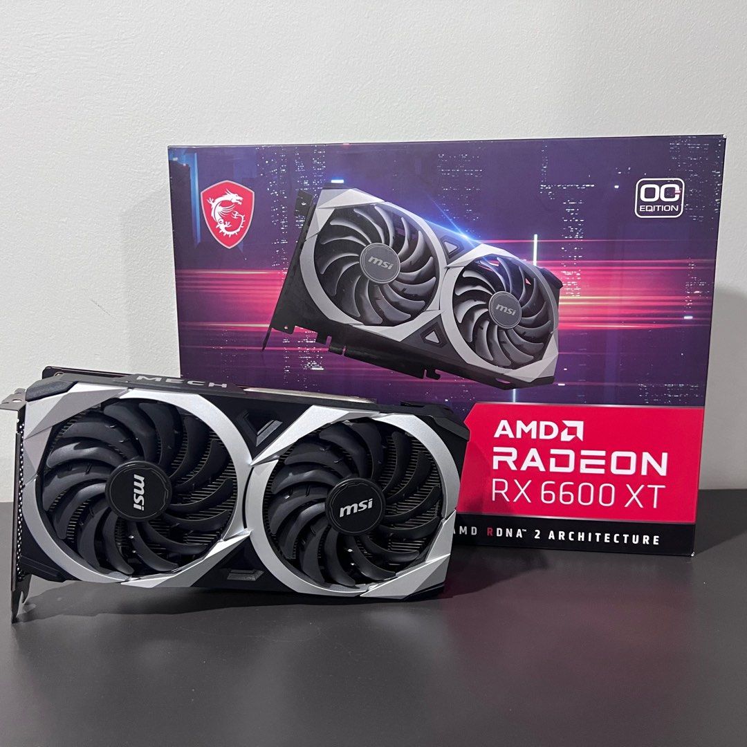 MSI RX 6600 XT Mech 2X OC 8GB, Computers & Tech, Parts & Accessories ...