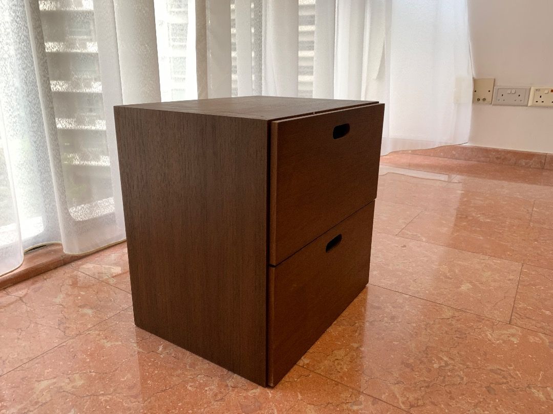 Muji Stacking Drawer - Walnut - Japanese Minimalist, Furniture & Home ...