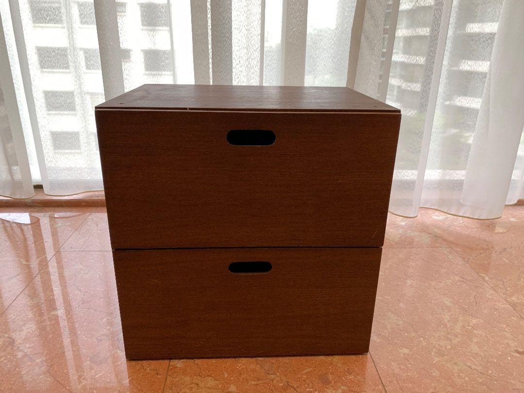 Muji Stacking Drawer - Walnut - Japanese Minimalist, Furniture & Home ...