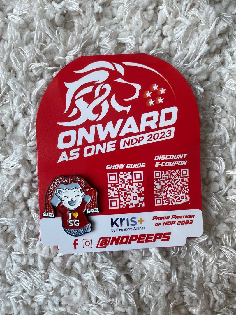 NDP 2023 Singapore Merlion Pin, Hobbies & Toys, Memorabilia ...