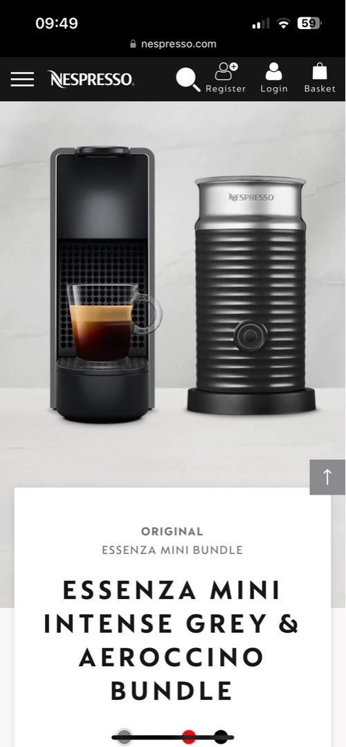Nespresso Essenza Mini and Aerocinno bundle, TV & Home Appliances ...