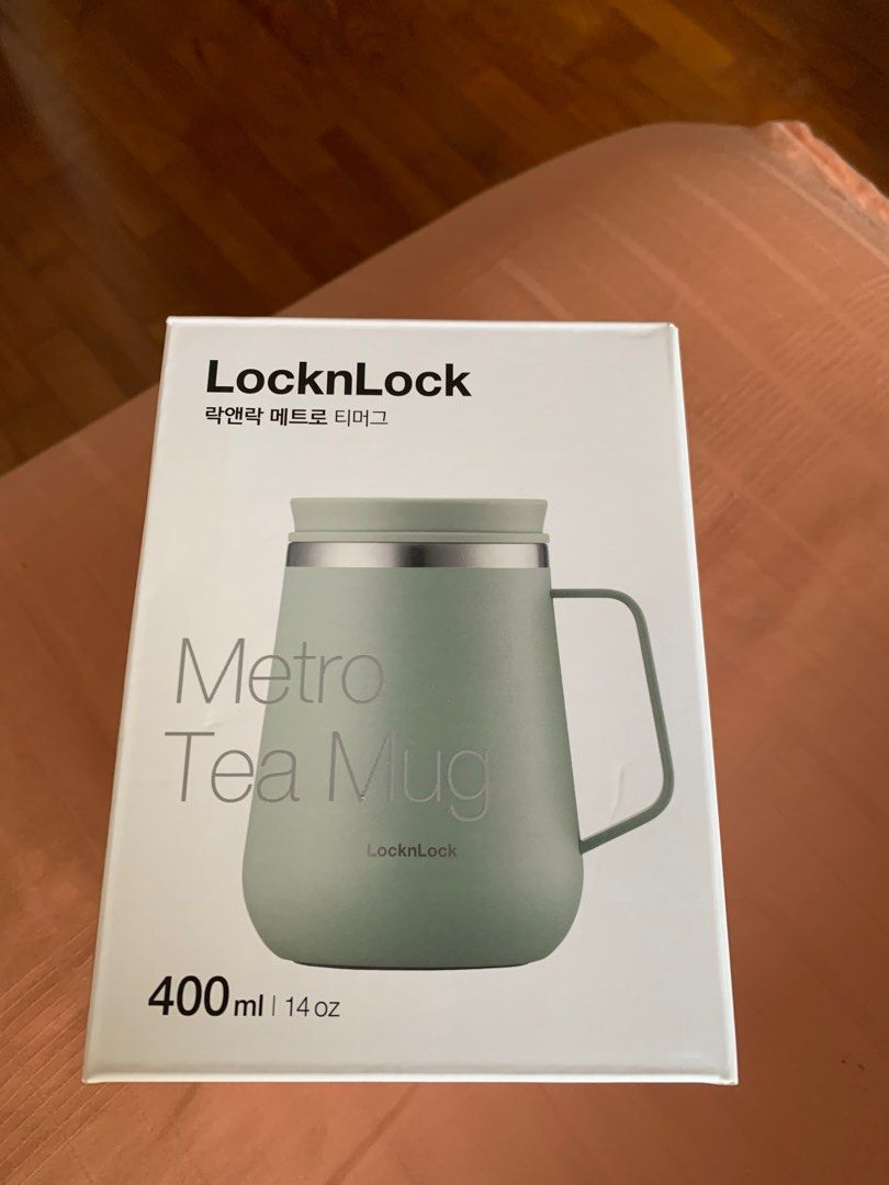 New 400 ml Green LocknLock Metro Tea Mug, Furniture & Home Living ...