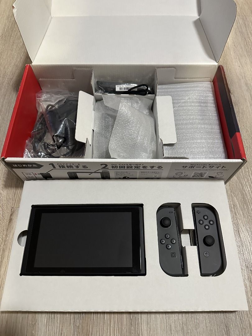 Nintendo Switch V2 Modded Jailbreak Gray Console with Dual Boot 256GB ...