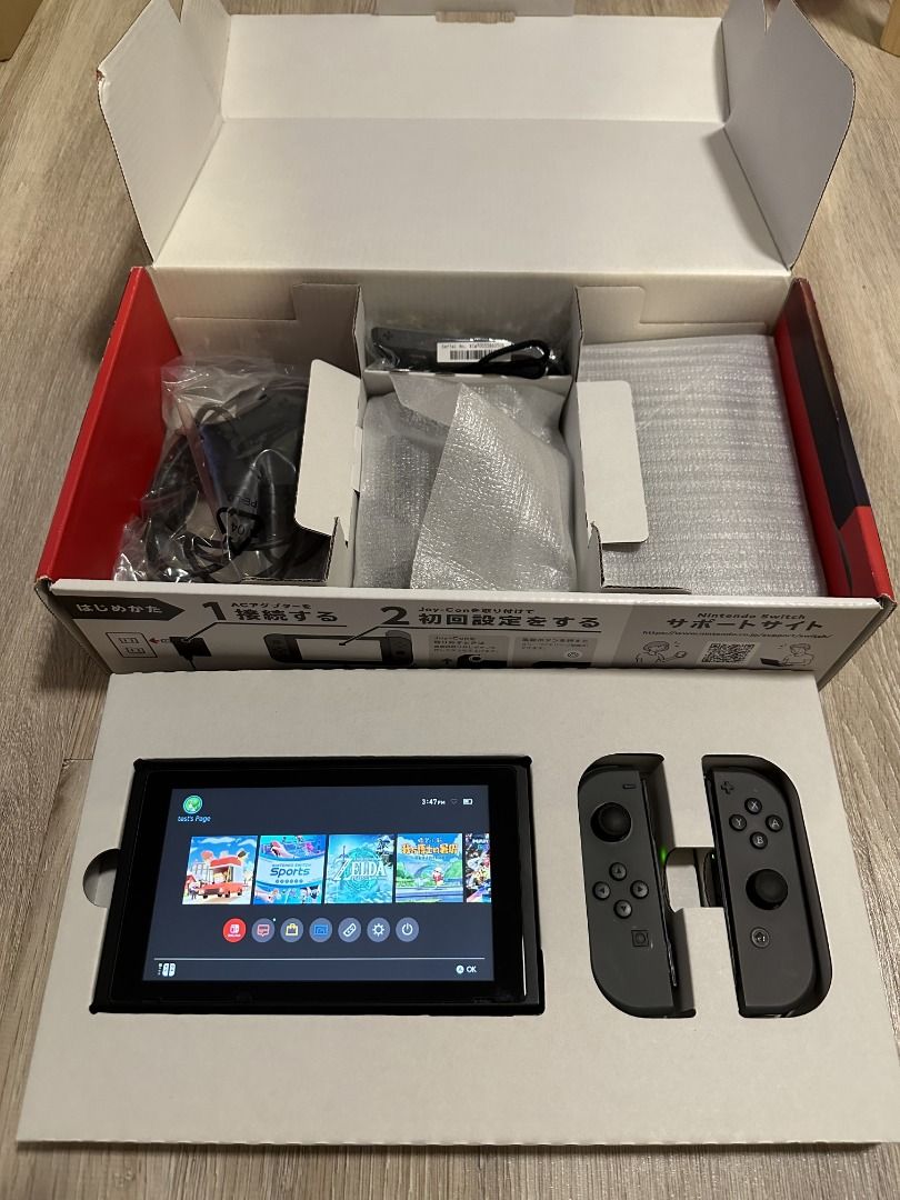 Nintendo Switch V2 Modded Jailbreak Gray Console with Dual Boot 256GB ...
