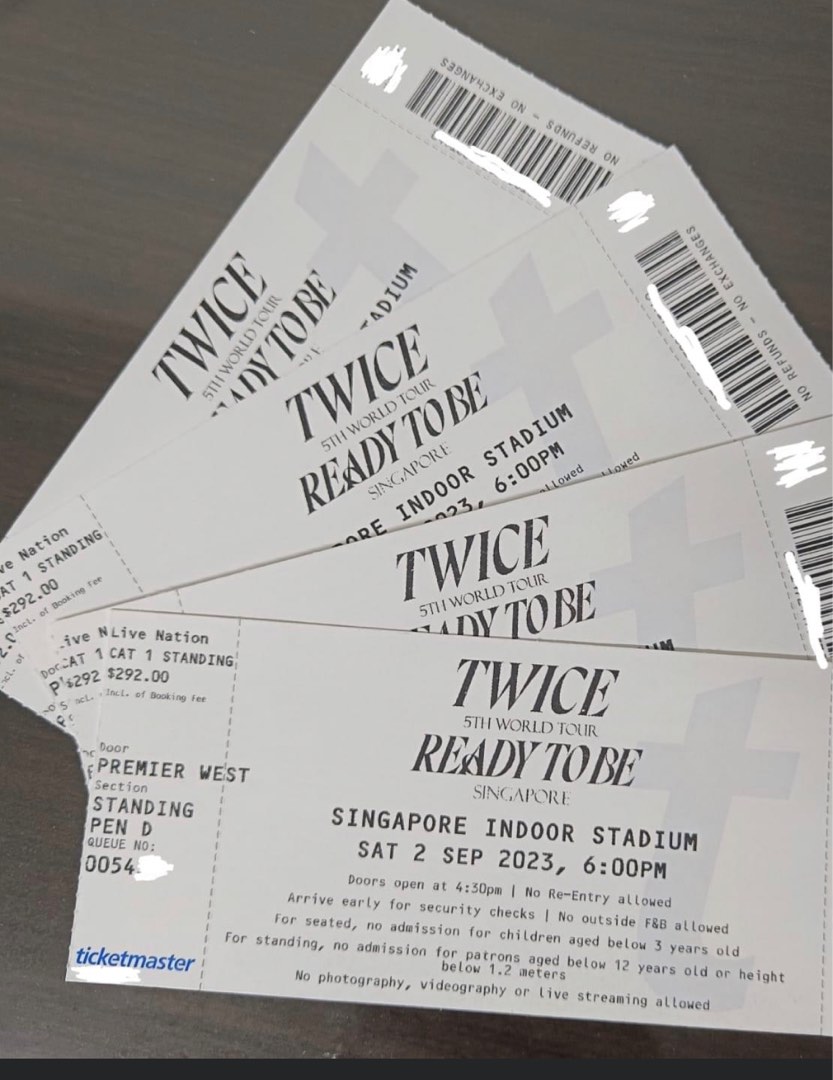 NO SCALPING 4x TWICE tickets, Tickets & Vouchers, Event Tickets on ...