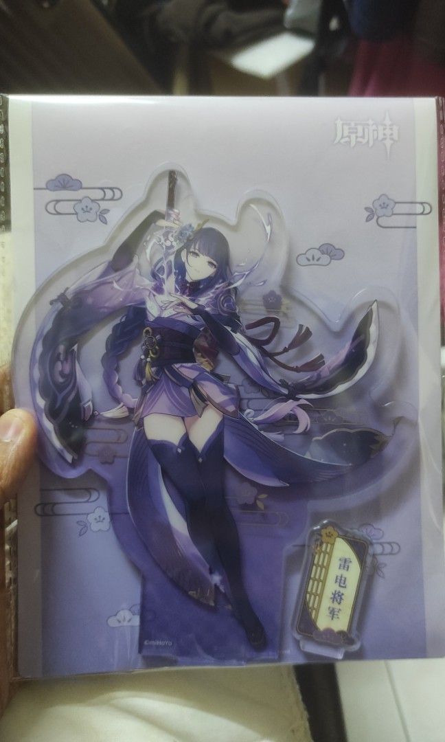 Official Mihoyo Genshin Impact Raiden Shogun Acrylic Standee, Hobbies ...