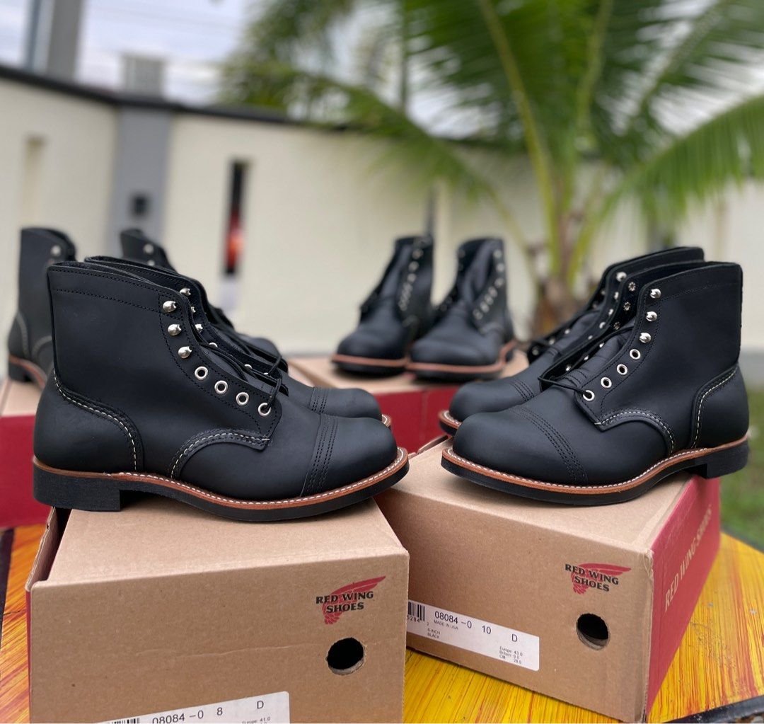Original Red wing shoes iron ranger 8084 Black made in usa, Men's ...