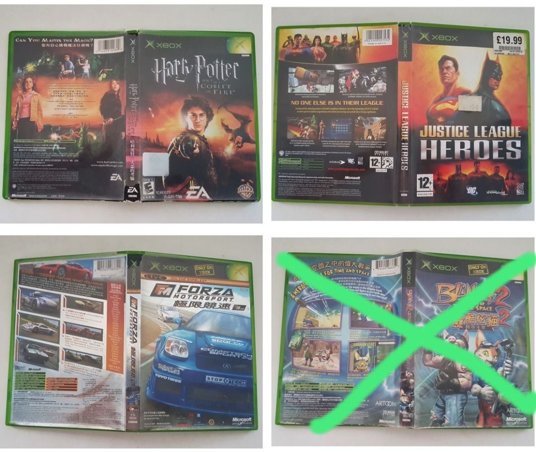 Original Xbox Games, Harry Potter and the Goblet of Fire, Justice ...