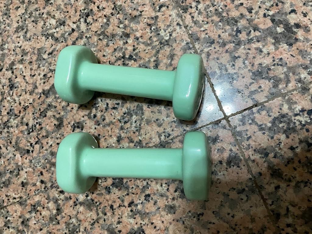Pair of 1 kg Decathlon dumbbell weights, Sports Equipment, Exercise ...