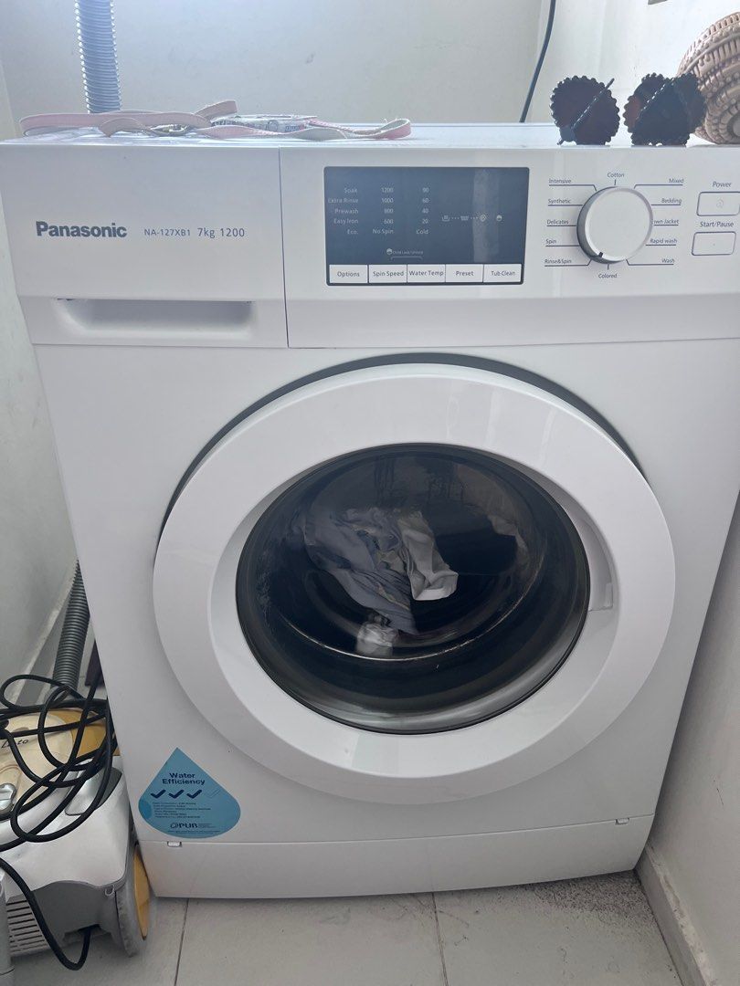 Panasonic NA-127XB1 7kg front load washing machine, TV & Home Appliances, Washing Machines and ...