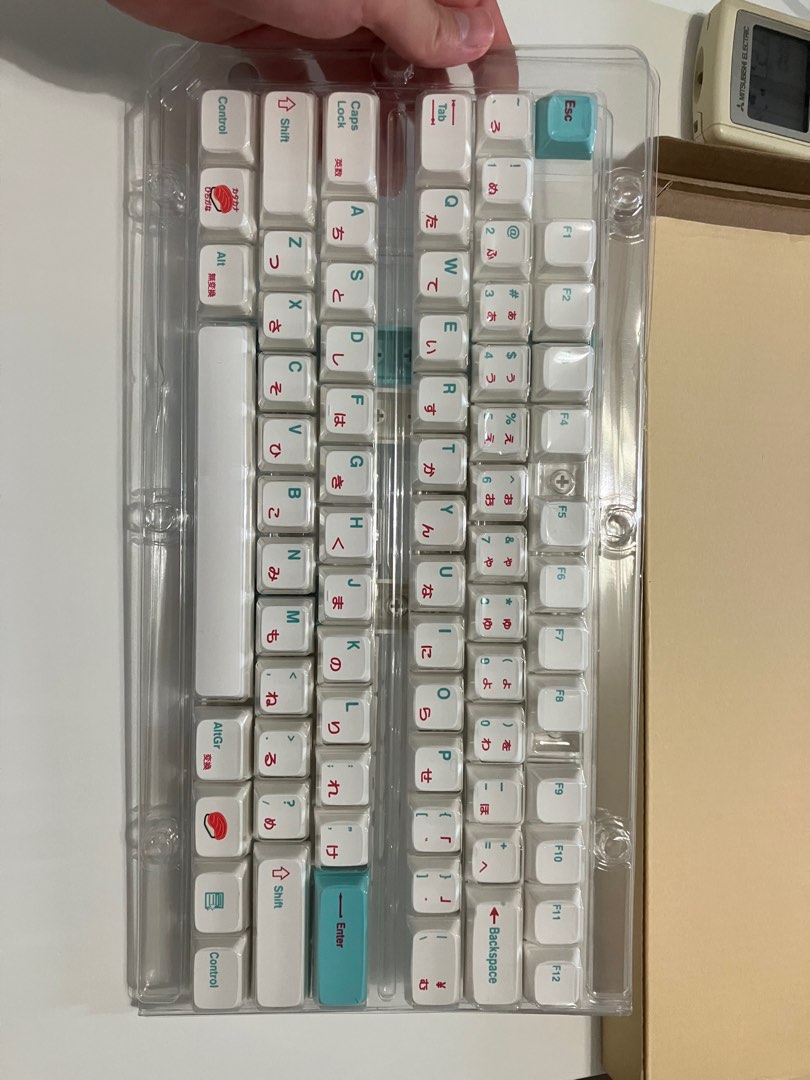 PBT Sushi XDA profile white and blue keycaps, Computers & Tech, Parts ...