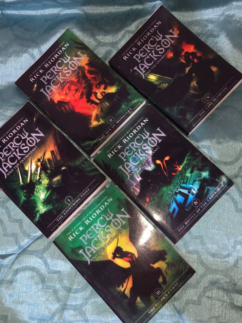 Percy Jackson Book Set, Hobbies & Toys, Books & Magazines, Children's ...