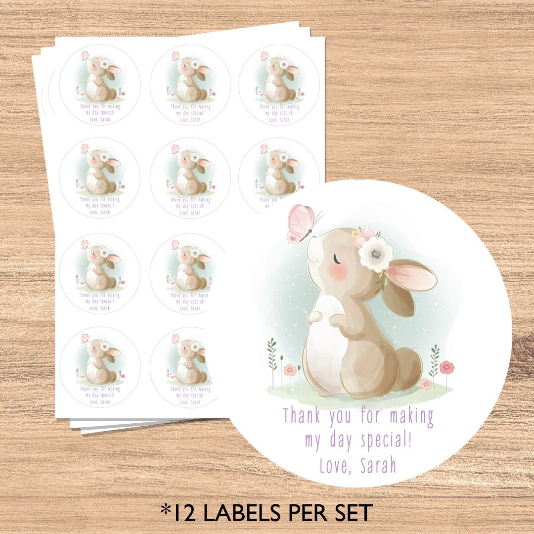 Personalized Birthday Sticker Labels Party Favor Labels Goodie Bag ...