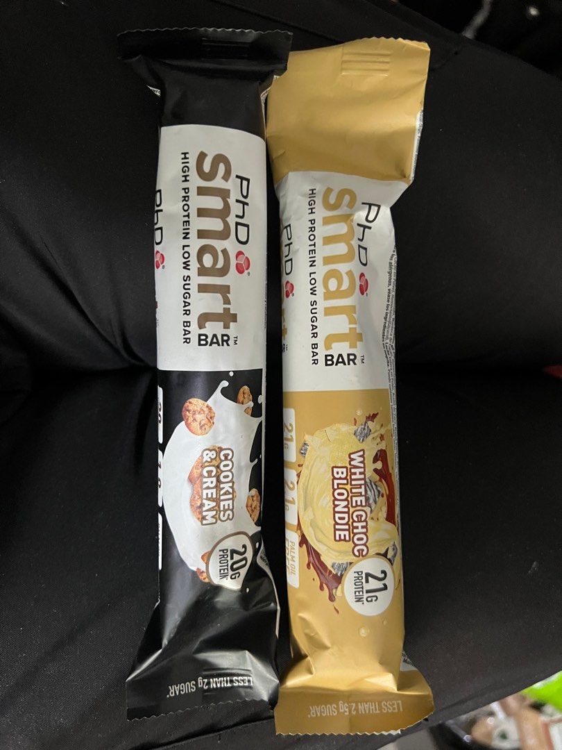 19x PHD Smart Bars (Cookies & Cream/White Choc Blondie), Health ...
