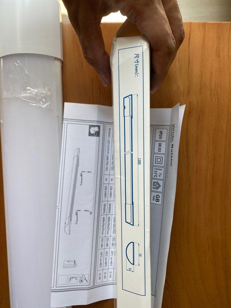 Philips LED Wide Batten/ LED tube /LED light/ Long tube 120cm warm ...