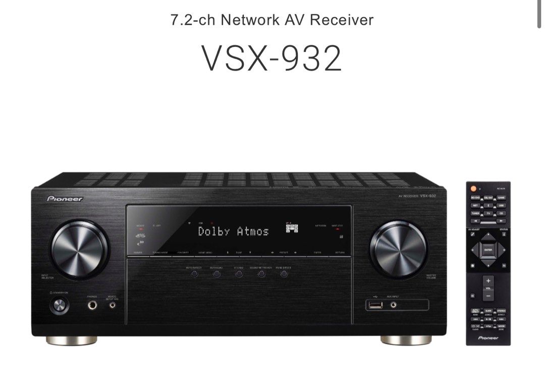 Pioneer VSX-932 7.2-Channel Network A/V Receiver, Audio, Soundbars ...