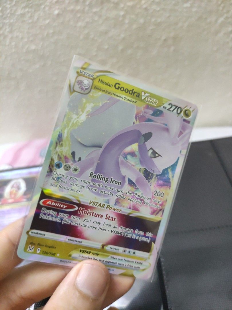 Pokemon Card Hisuian Goodra Vstar 136/196 Ultra Rare, Hobbies & Toys ...
