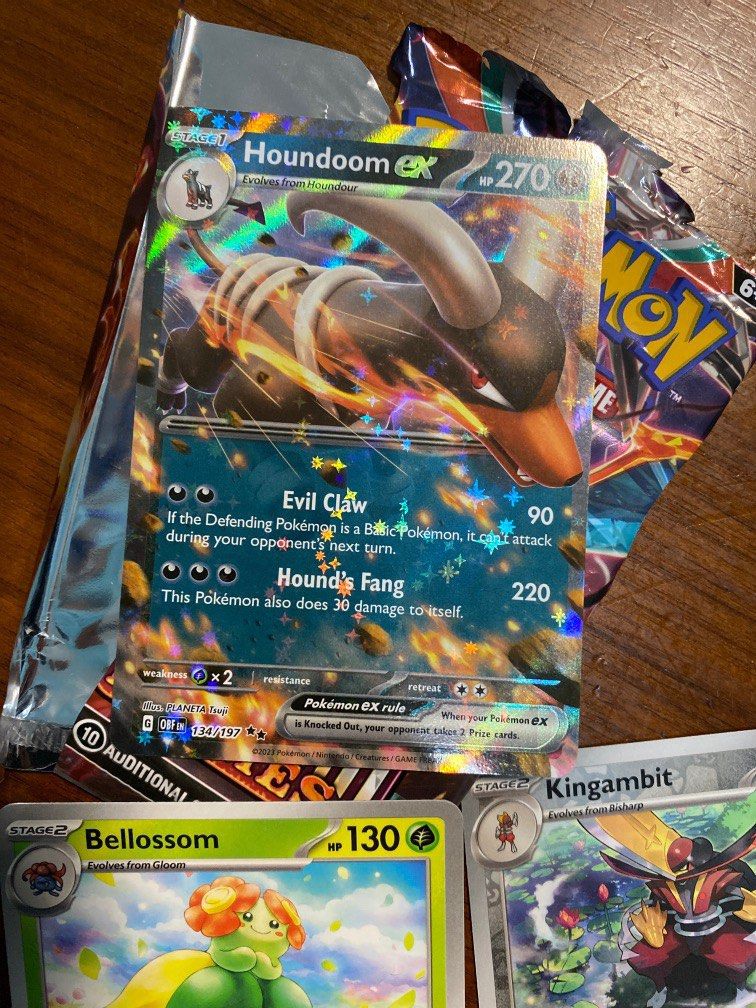 Pokemon Houndoom EX and Stage 2 cards, Hobbies & Toys, Toys & Games on ...